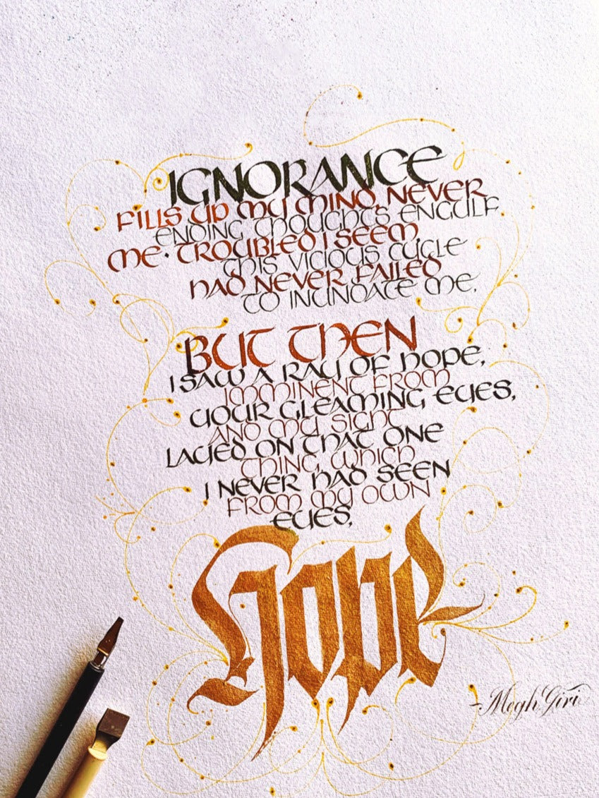 LEARN FLOURISHING – ASH CALLIGRAPHY DESIGN